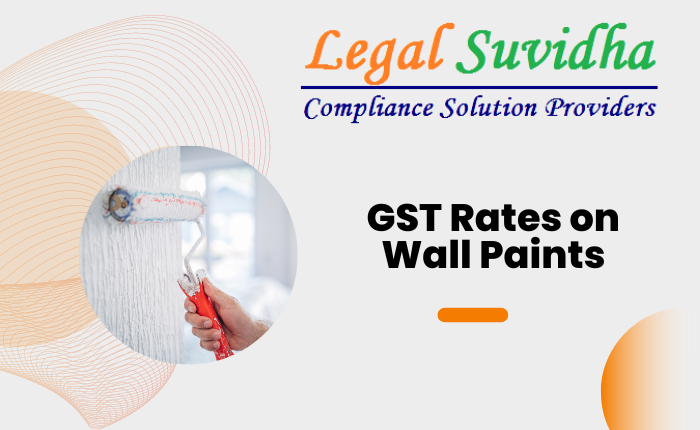 GST Rates on Wall Paints
