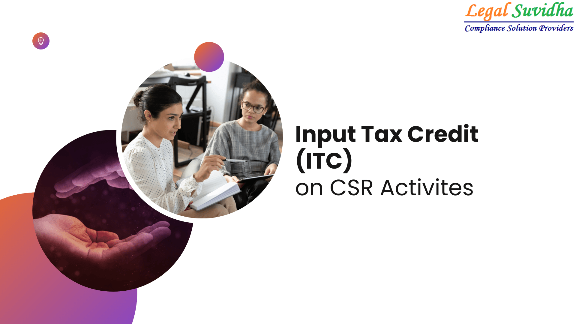 ITC on CSR Activities under GST