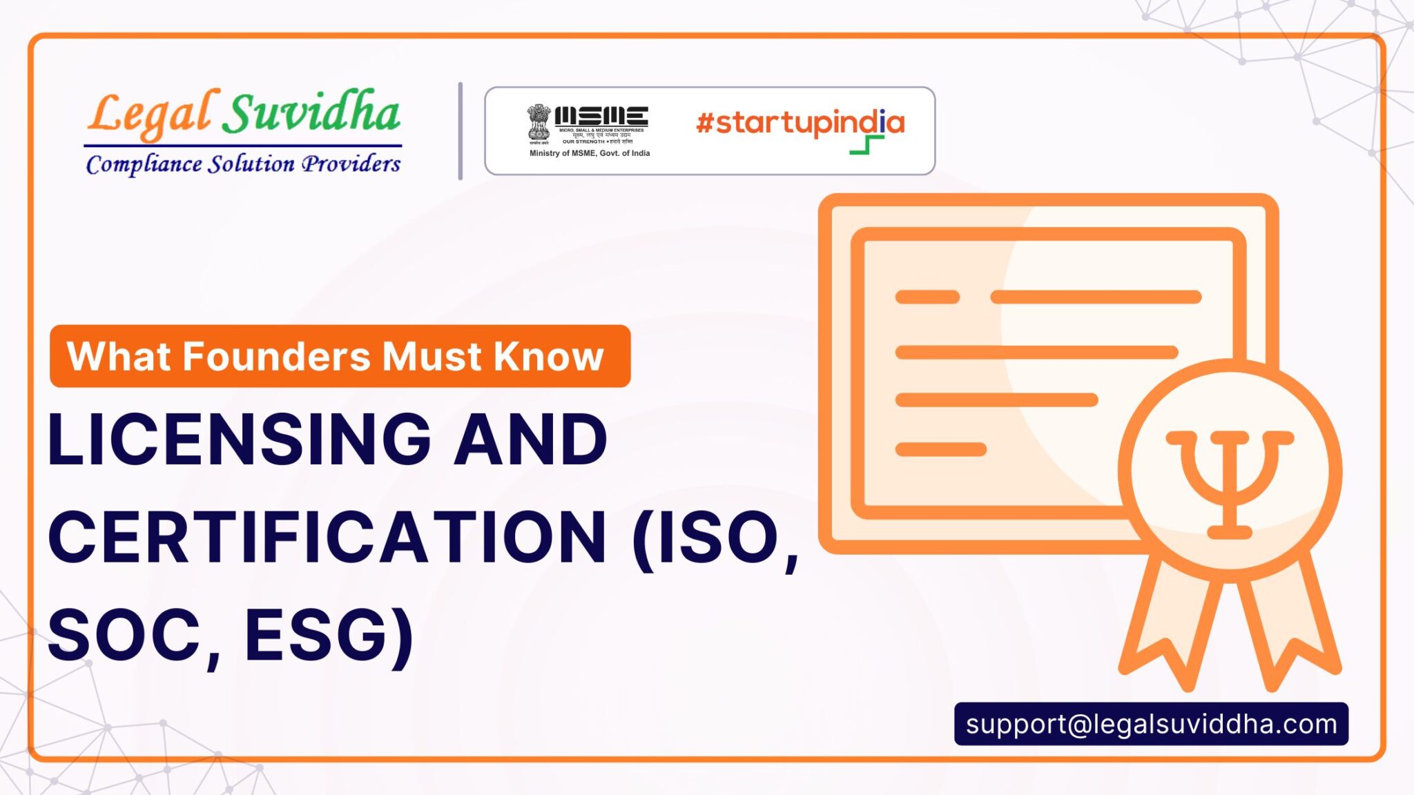 proven Licensing and Certification (ISO, SOC, ESG