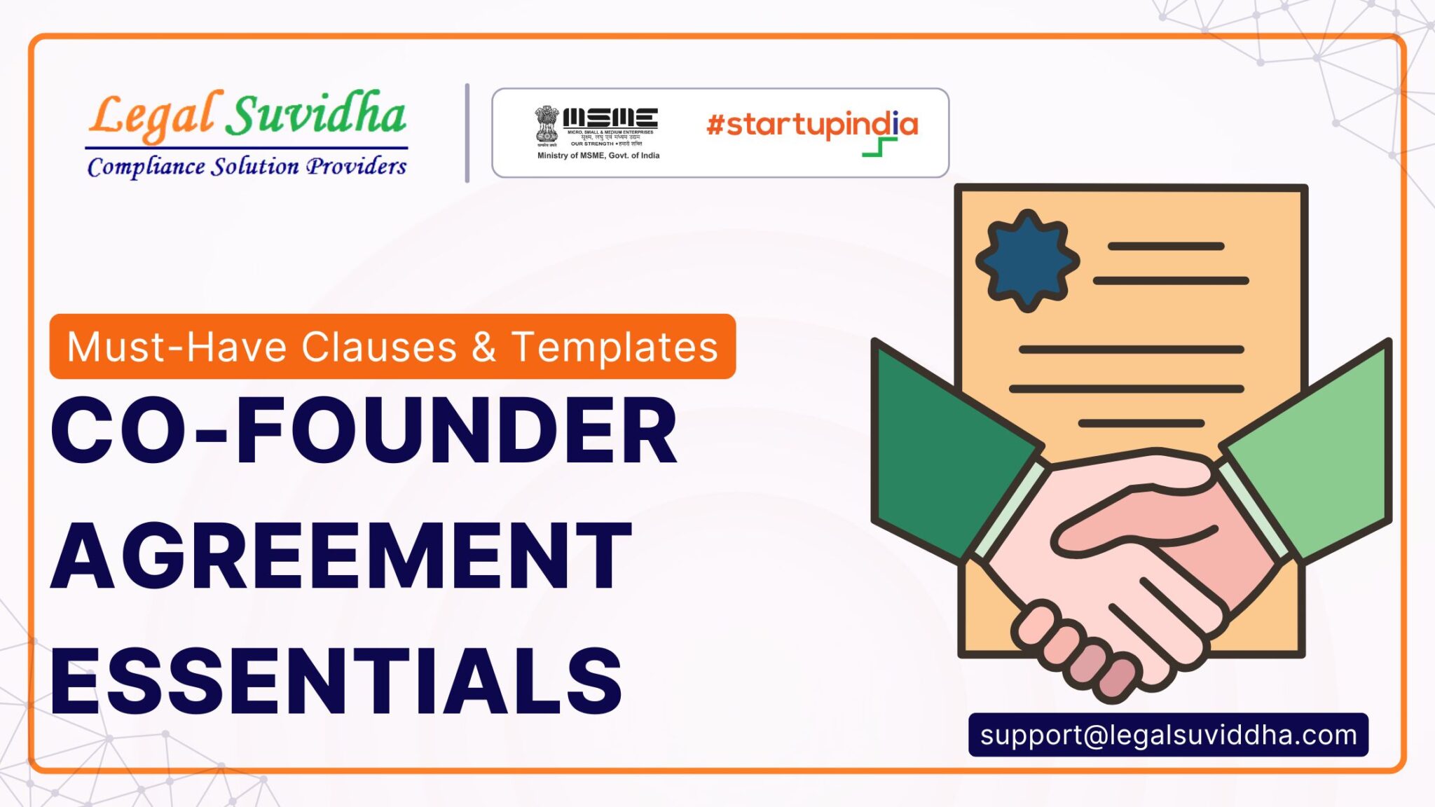 Co-Founder Agreement Essentials: 8 Must-Have Clauses