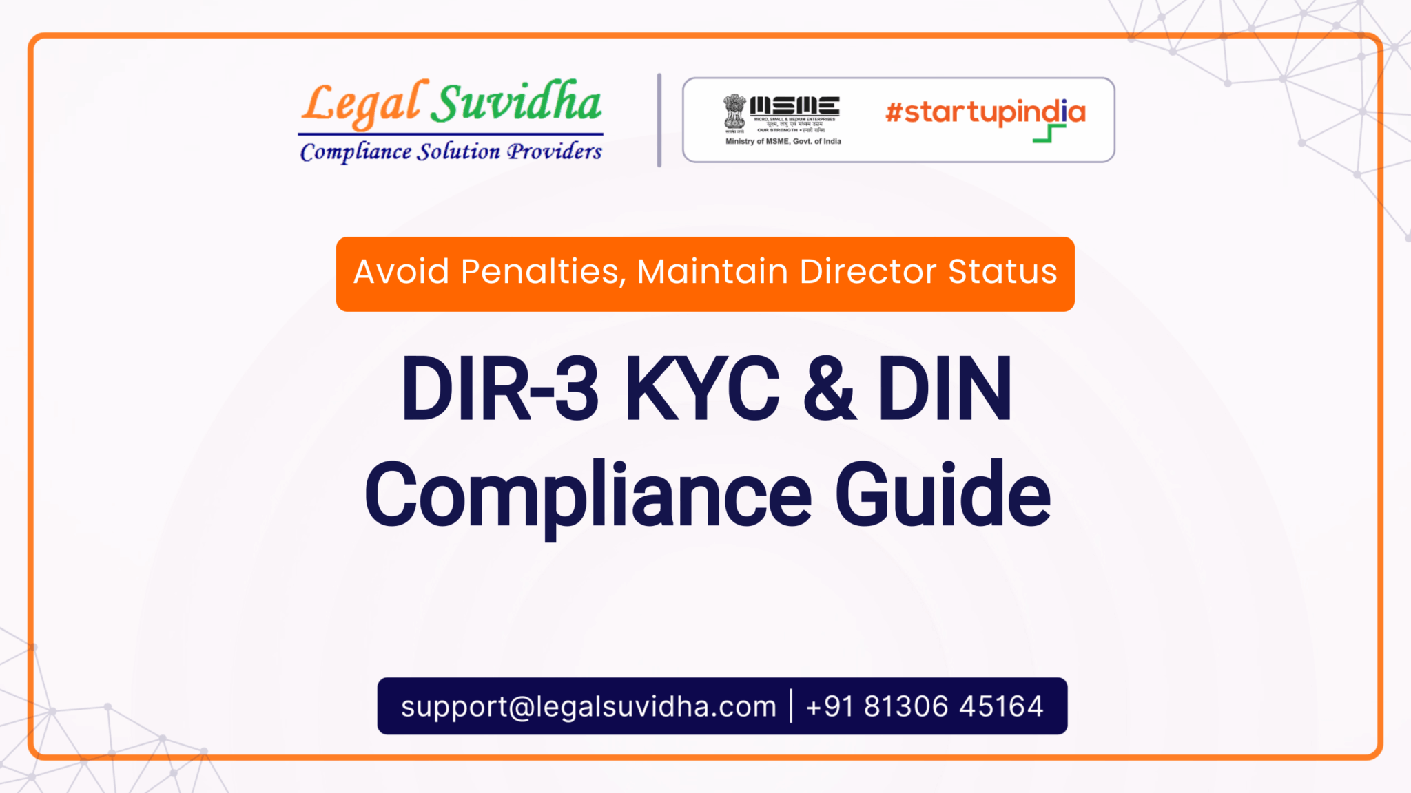 5 Steps to File DIR-3 KYC & DIN Compliance (2025 Guide)